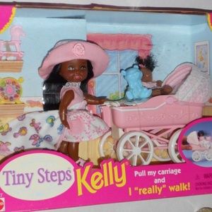 Mattel | Accents | Vintage Rare Collectible Barbie Tiny Steps Black ...